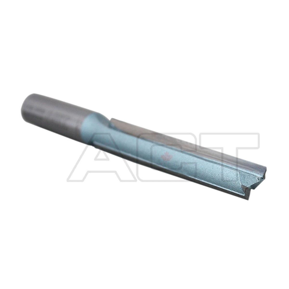 Accusize Industrial Tools Double Flute Extra Long Straight Carbide Tipped Router Bit, 1/2'' Diameter, 3'' Depth, 1/2'' Shank, 4.7'' Oal, 0021-0828