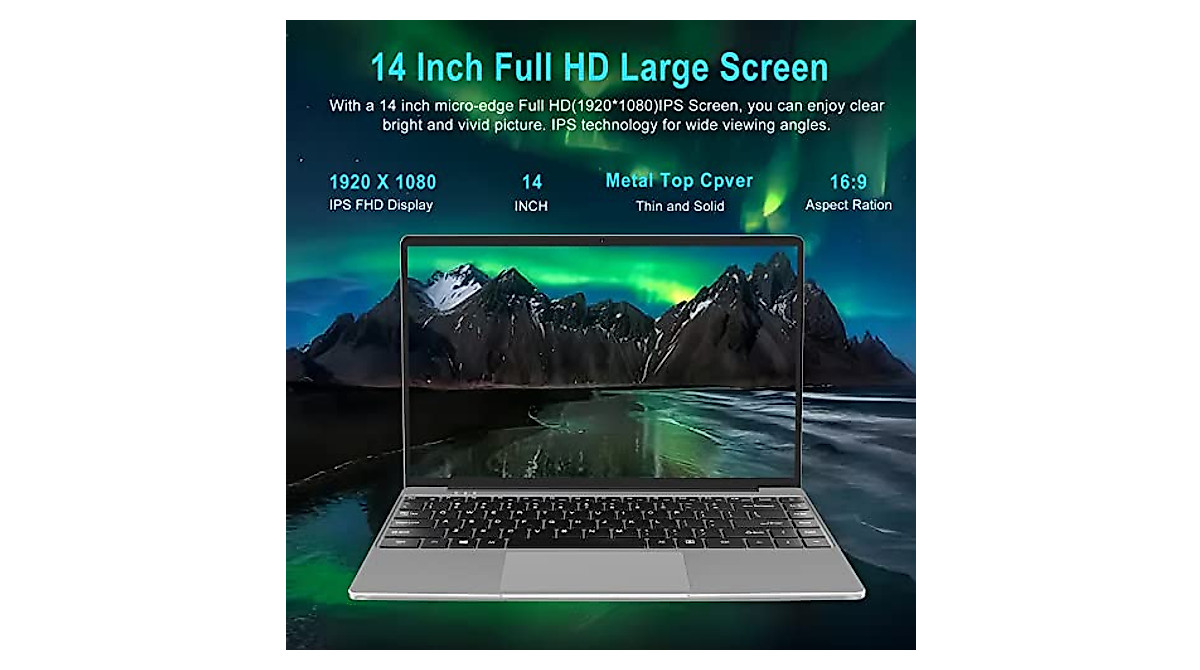 Ruzava 14" Laptop with 6GB RAM & 1TB SSD Support - Power & Portability
