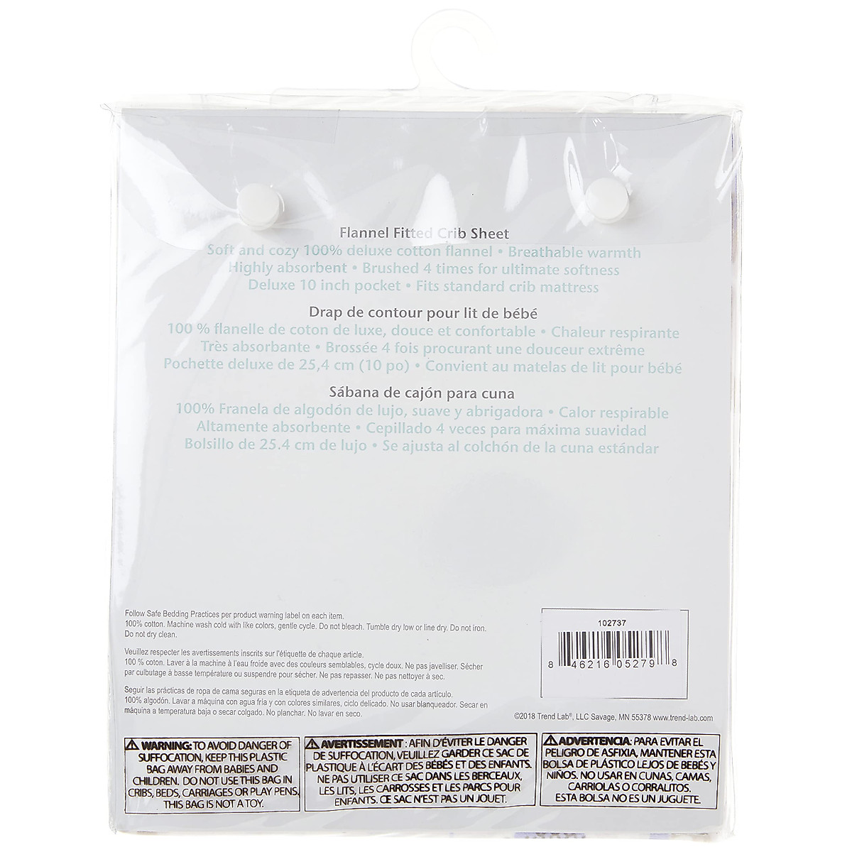 Winter Park Fitted Crib Sheet - 100% Cotton; White, Tan, Gray, Pink, Orange, Blue, Yellow, Brown; Fully Elasticized; 10-Inch Pockets; Fits Standard Crib Mattress 28 in x 52 in;