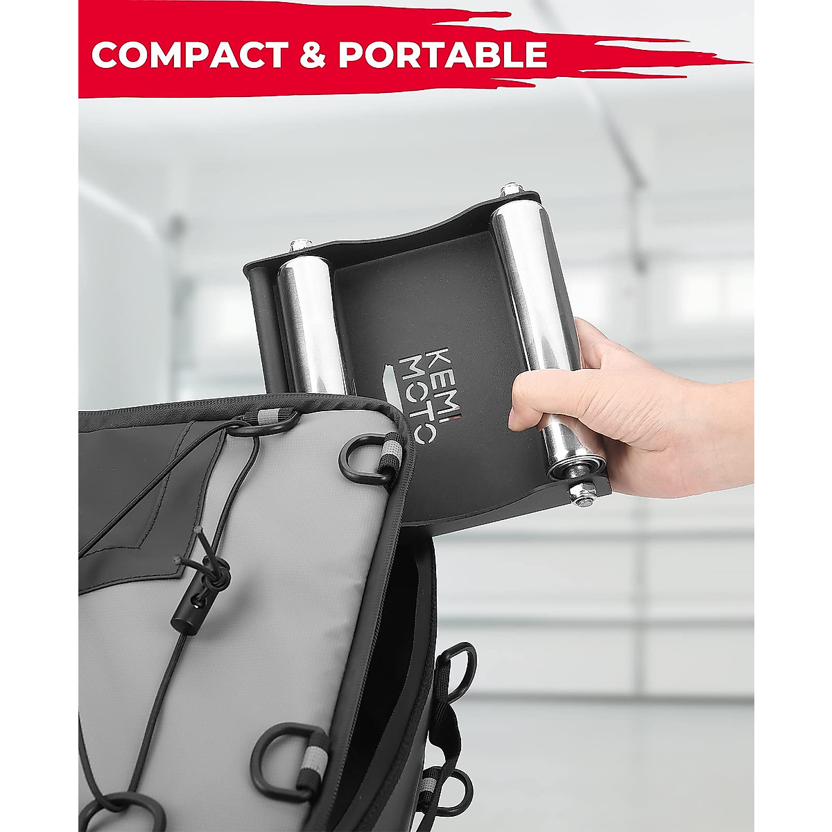 KEMIMOTO Motorcycle Wheel Cleaning Stand Portable Wheel Roller Stand Support Parking for Tire Cleaning Wheel Detailing Stand