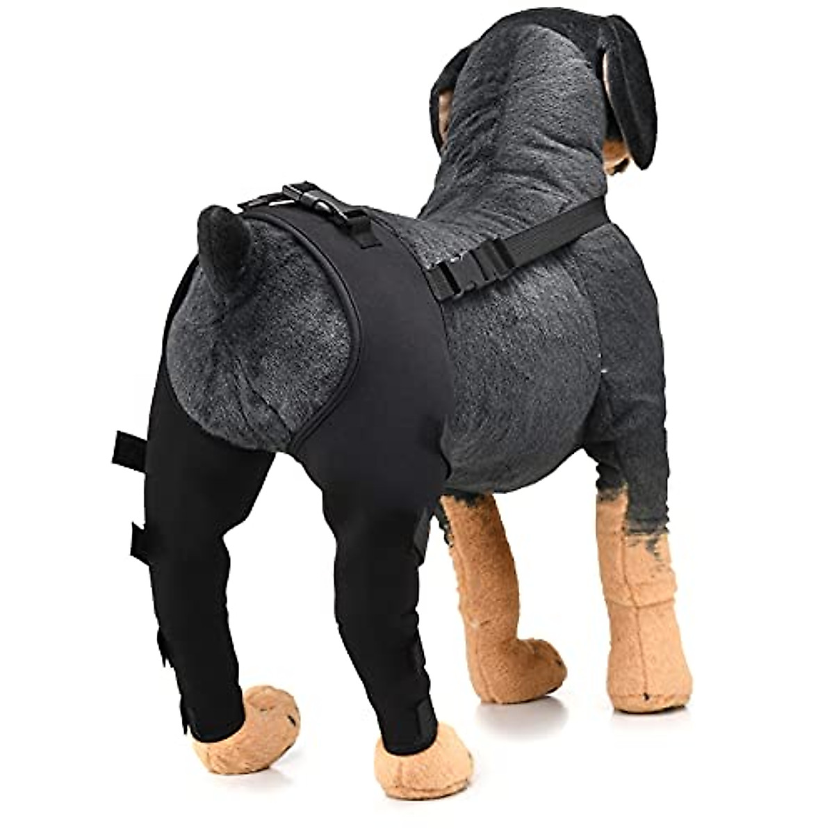 Zunea 1Pair Dog Leg Brace for Hind Leg ACL CCL Tear Canine Rear Hock Joint Brace Dogs Back Legs Compression Sleeve Wrap Protector and Extra Support for Wound Injury and Sprain Healing of Arthritis S