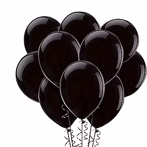 Black Balloons,100-Pack, 12-Inch, Latex Balloons (100)