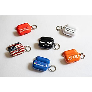 Custom Song AirPods Pro Case with Your Text - Best Personalized AirPods Case with Keychain Choose Your Favorite Song Add Music Artist for Men or Women