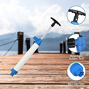 Sailortenx Manual Bilge Pump For Boats Kayak Bilge Pump Hand Kayak Water Pump Manual For Boats Bilge Pump Manual Portable Floating Hand Bilge Pump For Kayak Etc