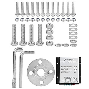 Wind Genertor, 6 Blades Wind Turbines Kit Generator, with Small Power Supply for Mobile Room Boats Cabin, 100W, Tools (12V)