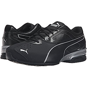 PUMA Men's Tazon 6 FM Puma Black/ Puma Silver Running Shoe - 11 D(M) US