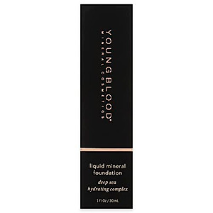 Youngblood Liquid Mineral Foundation, Sun Kissed | Lightweight, Dewy Full Coverage Makeup for Dry Skin | Poreless, Flawless Tinted Glow | Vegan, Cruelty Free, Gluten-Free