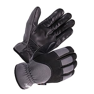 SKYDEER Winter Leather Work Gloves, Warm Fleece Insulation Lining for Cold Weather Work, Water Resistance, Thermal Insulated Gloves (SD2240T/XL)