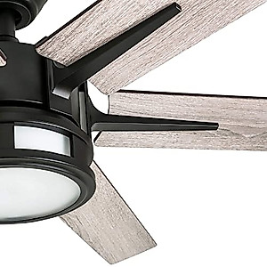 Honeywell Ceiling Fans Kaliza, 56 Inch Indoor Modern LED Ceiling Fan with Light and Remote Control, Dual Mounting Options, 6 Blades with Dual Finish, Reversible Motor - 51036-01 - (Bronze)