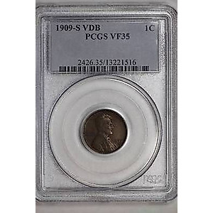 1909 S VDB Lincoln Wheat Cent VF35 PCGS US Mint Coin