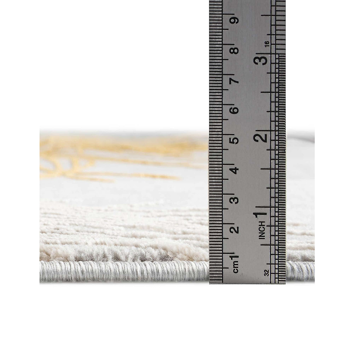 Unique Loom Finsbury Collection Area Rug - Camilla (7' 1" x 10' Rectangle, Yellow Gray/ Ivory)