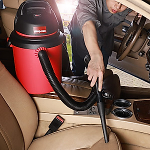 Shop-Vac 4 Gallon 4.0 Peak HP Wet/Dry Vacuum, Portable Compact Shop Vacuum with Tool Holder, Wall Bracket & Attachments, Ideal for Home, Jobsite, Garage, Car & Workshop. 5890470