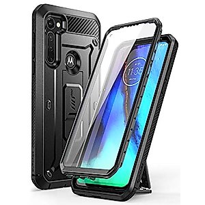 SUPCASE Unicorn Beetle Pro Series Case for Moto G Stylus 2020 [Not Fit 2021/2022 Version], Built-in Screen Protector Full-Body Rugged Holster & Kickstand Case (Black)