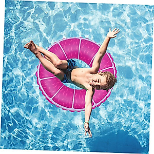 jojofuny 3pcs Fruit Swim Ring Pool Floats Fruit Pool Tubes Toys for Kids Toddler Playset Beach Toys Kid Toys Fruit Swimming Ring Children Toys Inflatable Pool Casual PVC Baby Swimming Pool