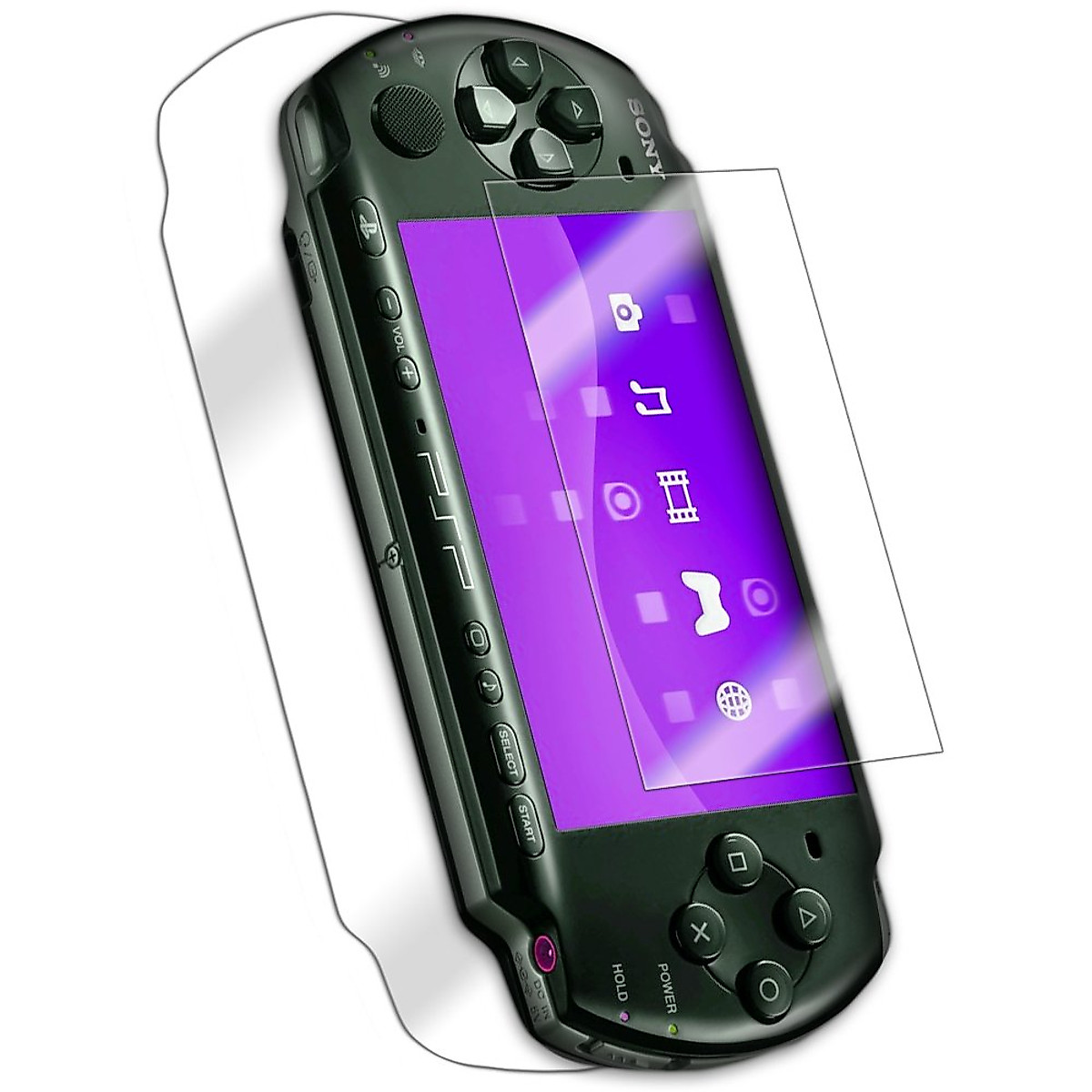 IQShield Full Body Skin Compatible with Sony PSP 2000 Slim + LiQuidSkin Clear (Full Coverage) Screen Protector HD and Anti-Bubble TPU Film