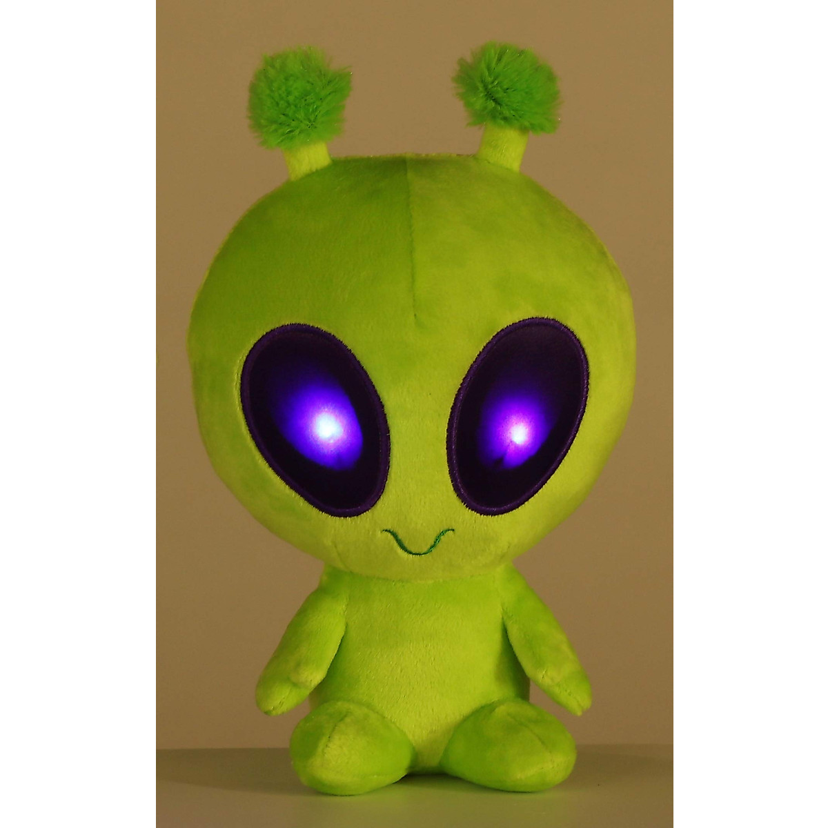 Aurora® Interstellar Galactic Cuties™ Twitch Light Up Alien Stuffed Animal - Cosmic Companions - Illuminating Fun - Green 8 Inches