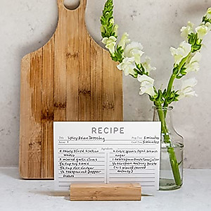 Jot & Mark Recipe Cards 4x6 Inches Blank Double Sided, 50 Count (Modern Minimal)