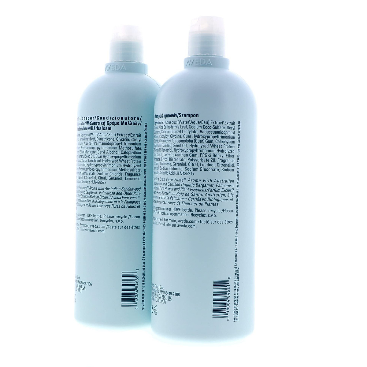 Aveda Smooth Infusion Shampoo and Conditioner 33.8oz Smooths and Softens Hair to Reduce Frizz