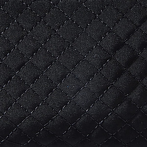 Vera Bradley Women's Microfiber Zip ID Case and Lanyard Combo, Black, One Size