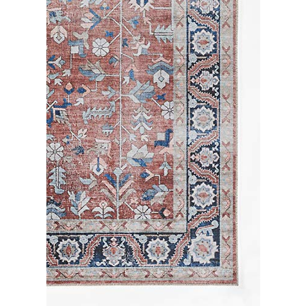Novogratz by Momeni Rugs Doheny Polyester Rust Area Rug 7'6" X 9'6" (DOHENDOH-1RST7696)