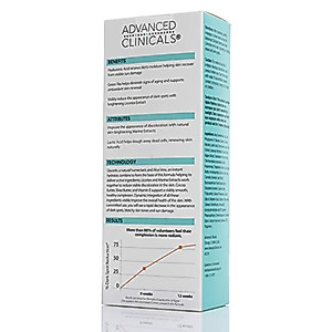 Advanced Clinicals Dark Spot Corrector Facial Cream W/Shea Butter & Hyaluronic Acid Skin Care Face Lotion. Anti Aging Moisturizer Targets Dark Spots, Wrinkles, Age Spots & Uneven Skin Tone, 4 Fl Oz