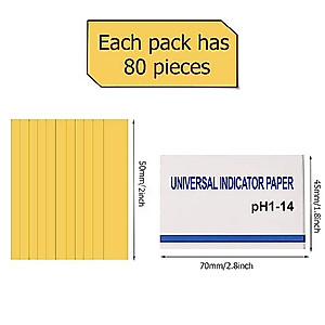 pH Test Strips, 4 Packs of 320 pH. 1-14 Test Paper, Litmus Paper pH Test Strips, pH Balance Test Strips for Women for Water Saliva Urine Soil Testing