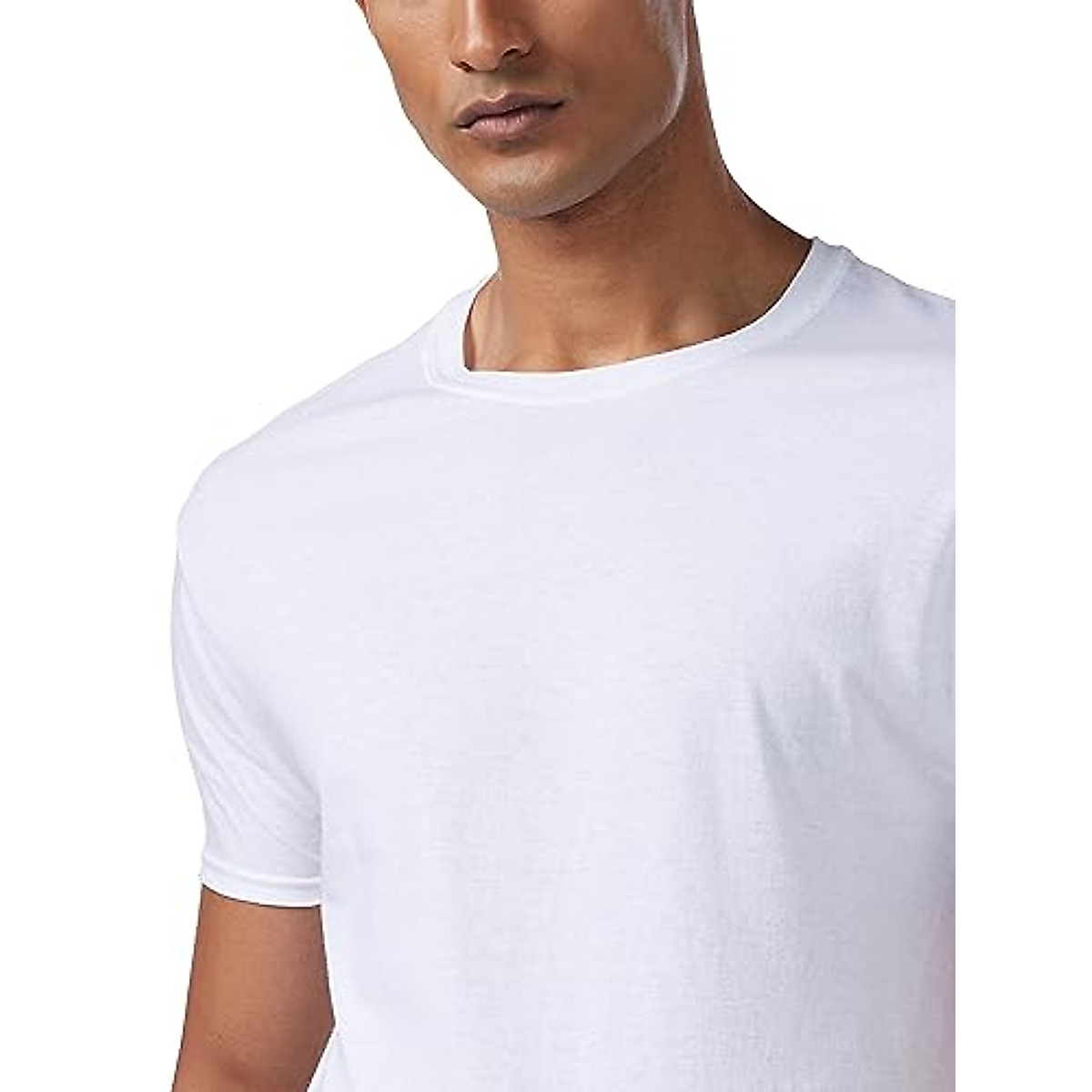 Hanes Men Hanes Men's Cotton Undershirt, Moisture-Wicking Crew Tee Undershirts, Multi-Packs Available