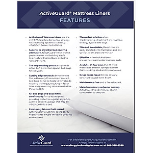 ActiveGuard Mattress Liner Bed Bug (Queen)