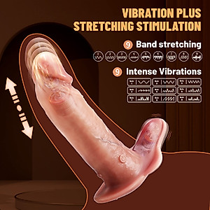 5.7 Inch Adult Sex Toys Quick Orgasm，app Controlled Vibrator Huge Dildos，Realistic Dildos 9 Vibration Modes，Thrusting Dildos，Sex Toys Make You Excited，Female Sex Toys Stimulate