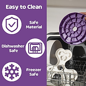 Puzzle Feeder Slow Feeder Dog Bowls for Large Breeds, Detachable Design Dog Bowls with 4 Slow Feeding Modes, Suitable for Dry, Wet, and Raw Food, Stress Relieve and Dishwasher Safe