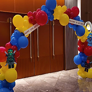 Carnival Balloons Kit,Circus Theme Party Decorations,150 Pcs Red Blue Yellow golden Rainbow Confetti Balloons,for Graduation Rainbow Carnival Decorations Birthday Party Supplies