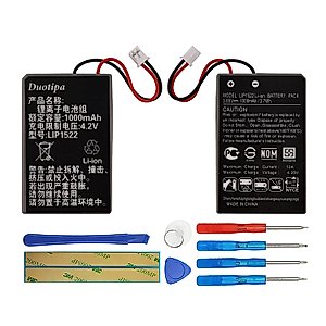 Duotipa Battery lip1522 Compatible with Sony PS4 4 Controller with Repair Tool Kit (Big Plug)