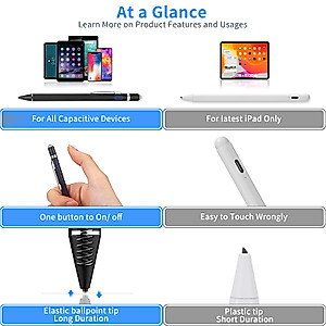 Stylus for Nintendo Switch Pen, EVACH Digital Pencil with 1.5mm Ultra Fine Tip Stylus Pen for Nintendo Switch, Black