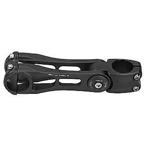 Dilwe Mountain Bike Stem, Mountain Bike Aluminum Alloy Stem Angle Adjustable Handlebar Stem 31.8x145mm and Spare Parts