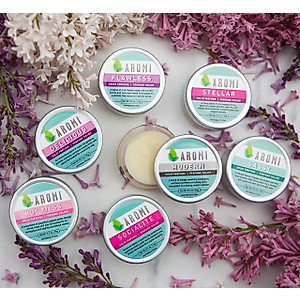 Aromi Modern Solid Perfume | Earthy Fragrance, Rosemary, Eucalyptus, & Ylang Ylang Scent, Vegan, Cruelty-free, Travel, Wax, Women’s Gift, Handmade (Modern)