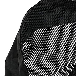 LERTREE Breathable Mesh Top Skull Cap Catering Chefs Hat with Adjustable Strap Black