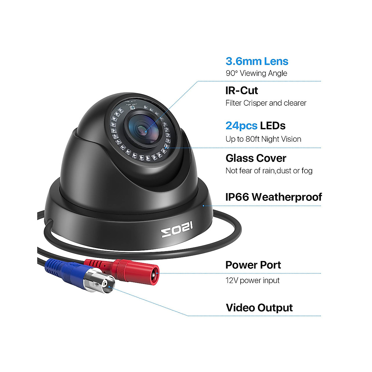 ZOSI 3K Lite Security Camera System with 1TB Hard Drive,AI Human/Vehicle Detection,Night Vision,H.265+ 8Channel HD TVI DVR Recorder,4pcs 1080P HD 1920TVL Indoor Outdoor Surveillance CCTV Dome Cameras