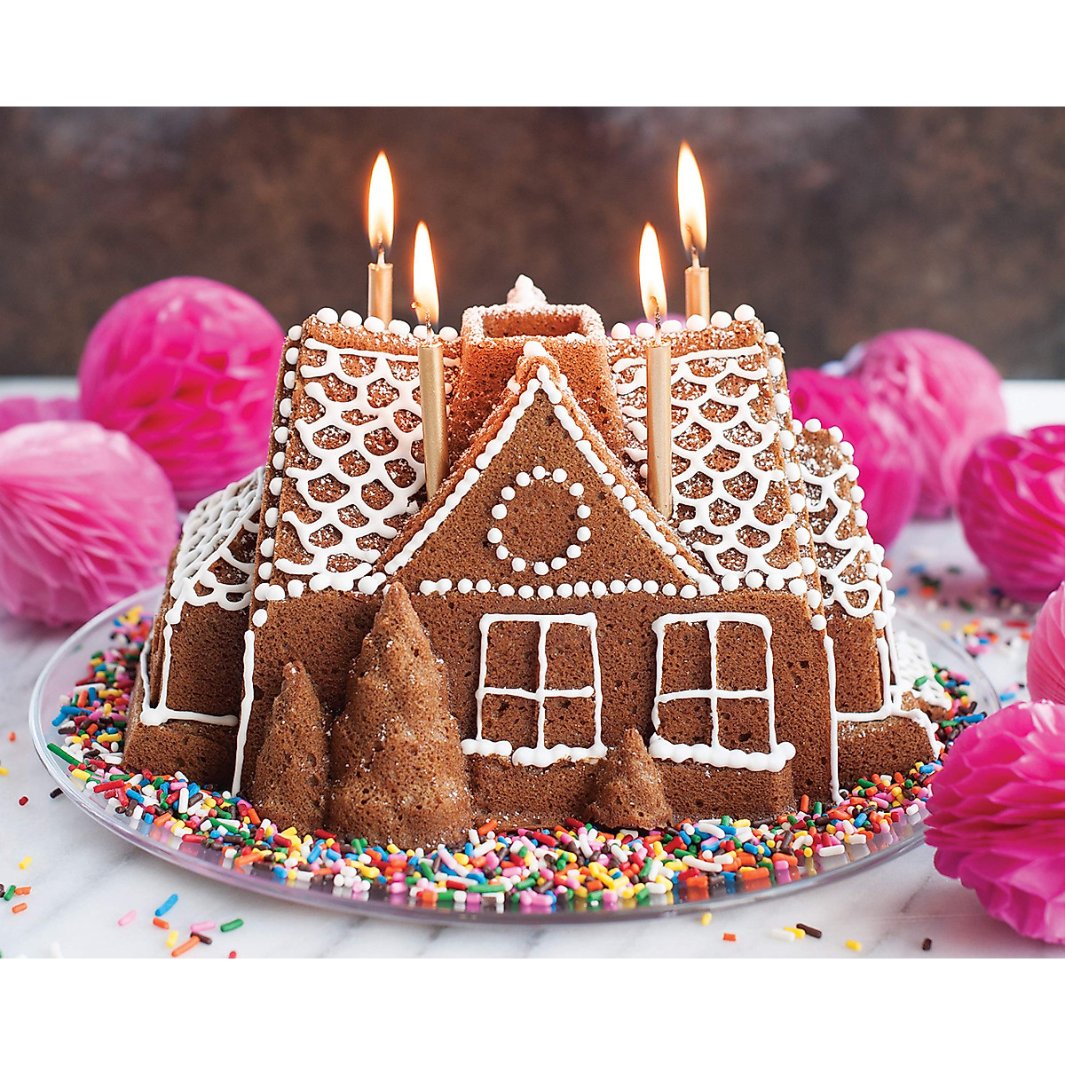 Nordic Ware Gingerbread House Bundt Pan