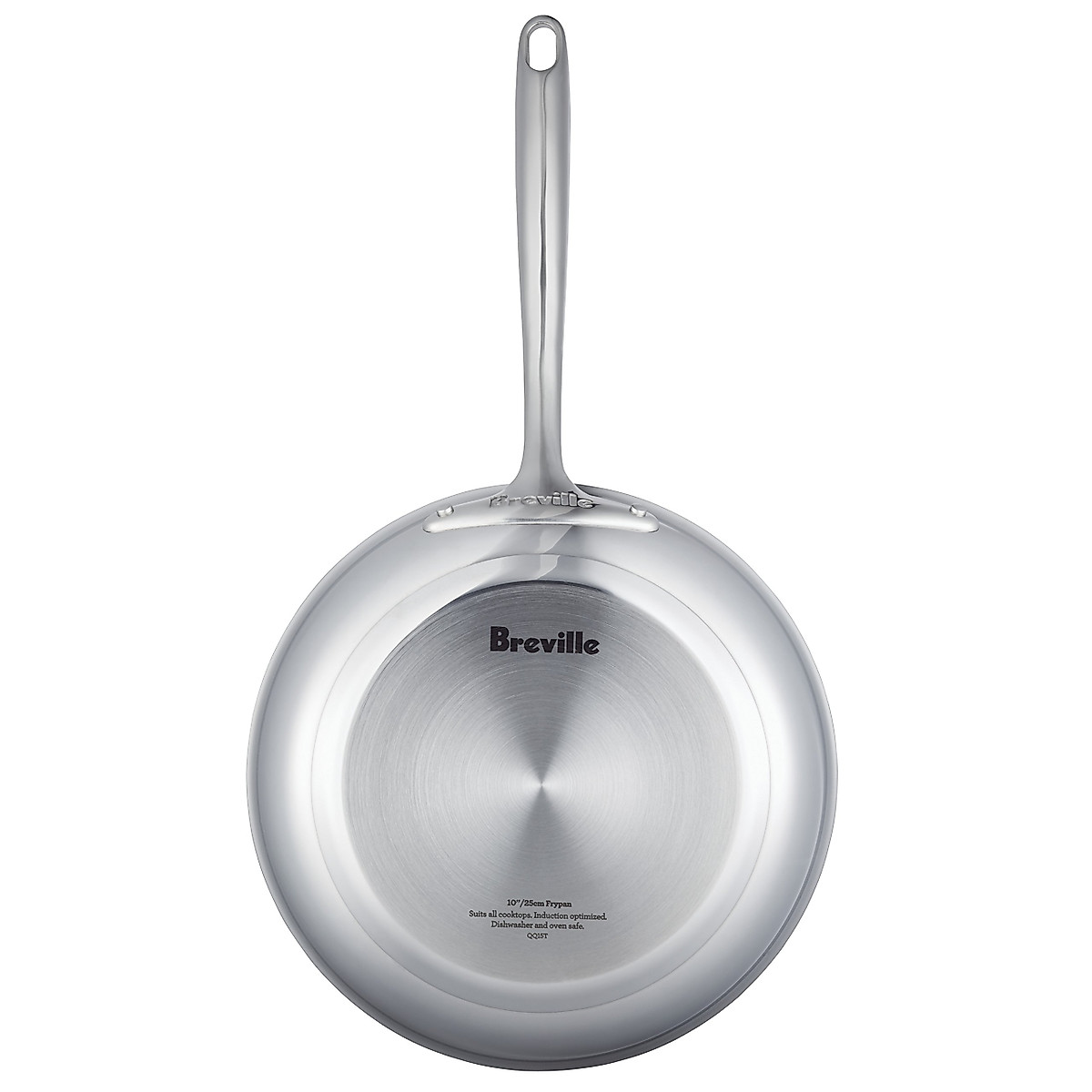 Breville Thermal Pro Stainless Steel Frying Pan / Fry Pan / Stainless Steel Skillet - 10 Inch, Silver