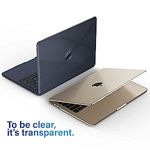 IBENZER Compatible with M2 2023 2022 MacBook Air 13 inch case, Model A2681, Hard Shell Case & Keyboard Cover & Screen Film& Type-C Adapter for New M2 Mac Air 13.6 in, Crystal Clear, AT13-KK-CYCL+2TC