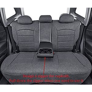 coverdream Custom Seat Covers Compatible with Select Subaru Crosstrek 2018 2019 2020 2021 2022 2023 Models (Gray,Full Set)