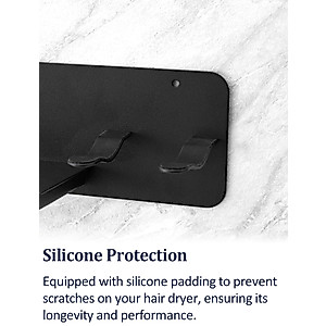 Hair Dryer Holder for Dyson Supersonic Airwrap Hair Dryer, Metal Blow Dryer Stand for Bathroom and Salon, Wall Mount Attachments Storage