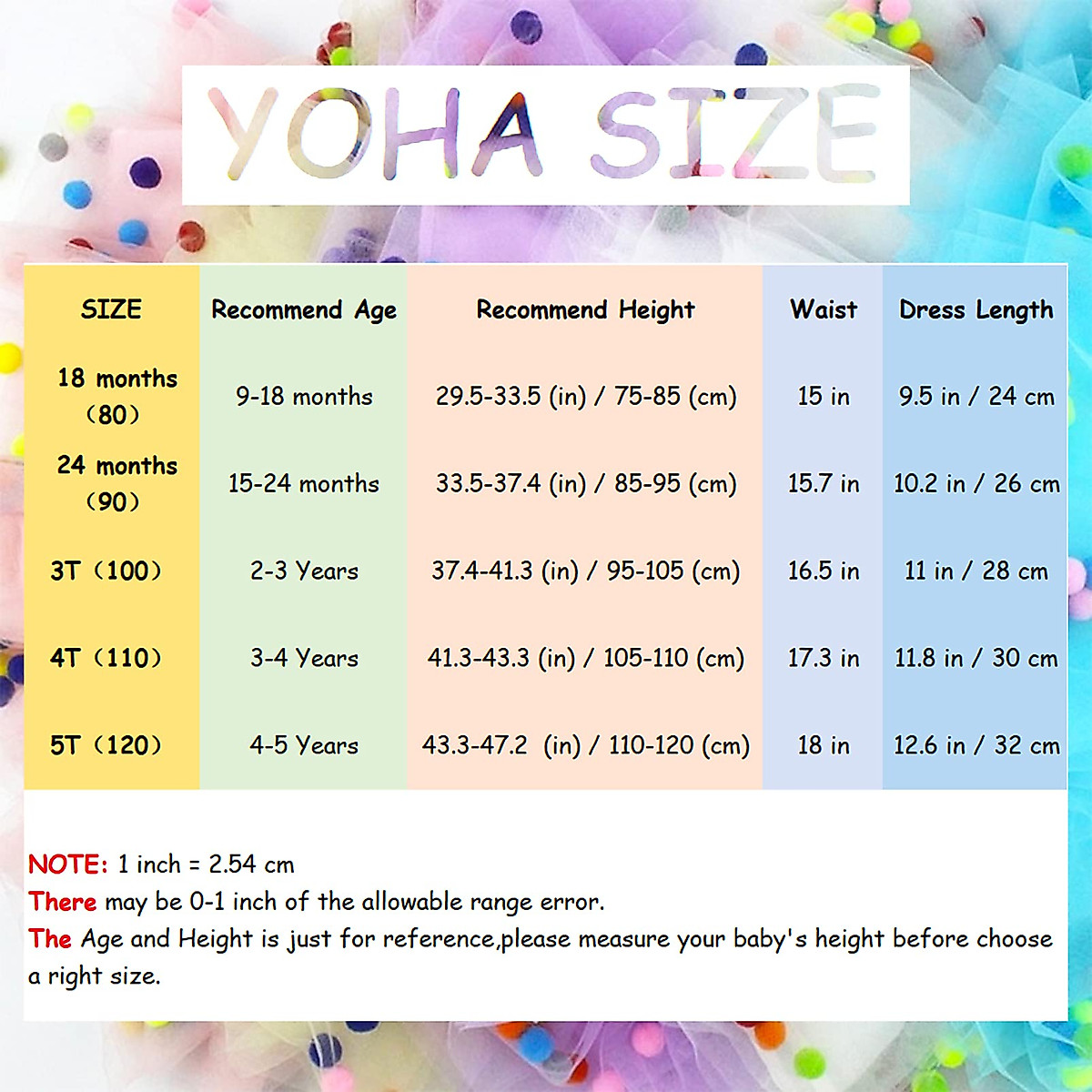 YOHA Baby Girls Birthday Tutu Dress Mermaid Tutus Soft Pom Tutu Dress for Toddler Girls(Red,100)