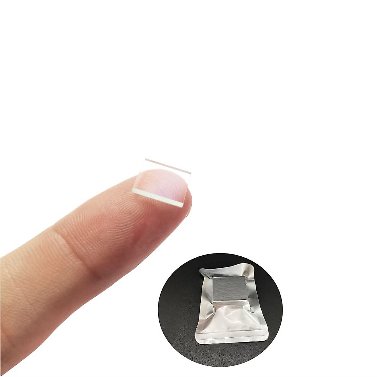 ITO Coated Conductive Glass Substrate Slides superconducting Low Resistance < 10Ω /Square (10mm×10mm, 80 Pcs)