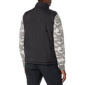 Amazon Essentials Men's Midweight Puffer Vest, Black, Medium