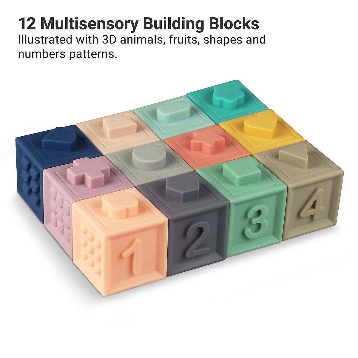 BabyToLove My Discovery Cubes | Early Childhood Development Toy | Multifunctional and Multisensory Blocks | Building Blocks | Fun Shapes