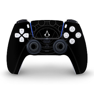 Head Case Designs Officially Licensed Assassin's Creed Crests Legacy Logo Vinyl Faceplate Sticker Gaming Skin Decal Compatible With Sony PlayStation 5 PS5 Disc Edition Console & DualSense Controller