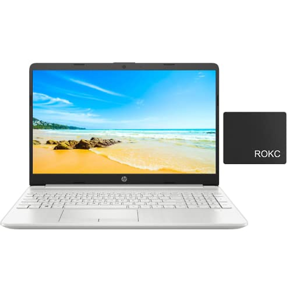 [Windows 10] 2022 HP 15 Full HD Laptop, Intel i3-1115G4(Beat i5-7200U) 32GB RAM 1TB SSD, Webcam, 15.6" IPS Micro-Edge Display, HDMI, Wi-Fi, HP Fast Charge, Lightweight Thin Design, ROKC MP Bundle