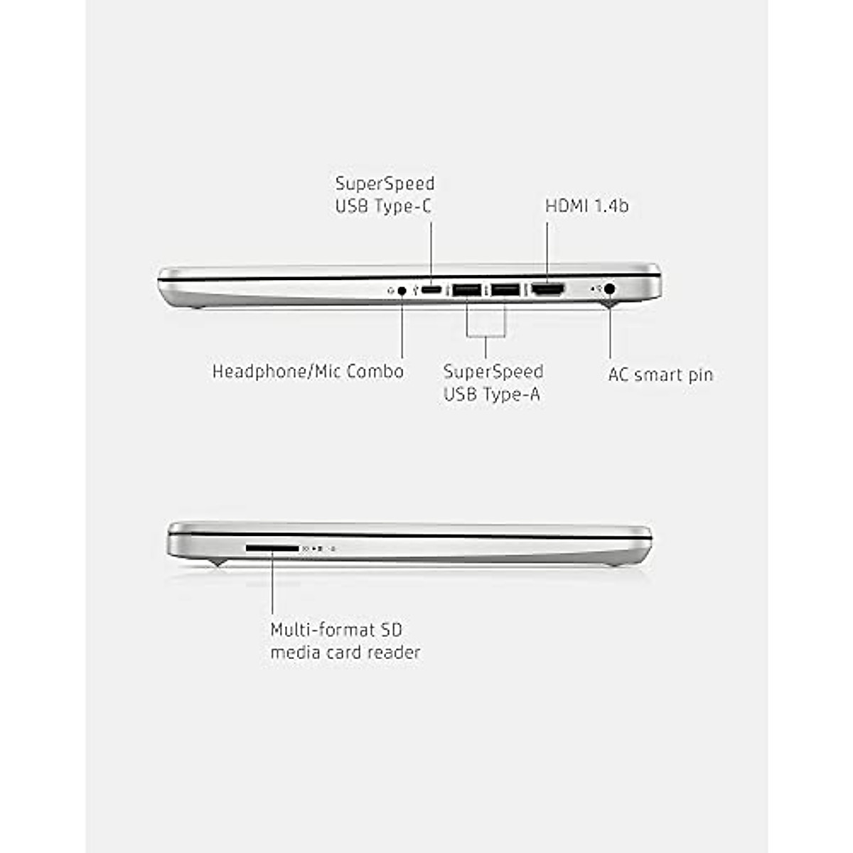 [Windows 11 Pro] HP 14" FHD Business Laptop Computer, 6-core AMD Ryzen 5 5500U (Beat i7-1160G7), 8GB RAM 256GB PCIe SSD, Thin&Portable, Long Battery Life, Fast Charge, Wi-Fi 6, BT 5.2, HDMI, w/Battery