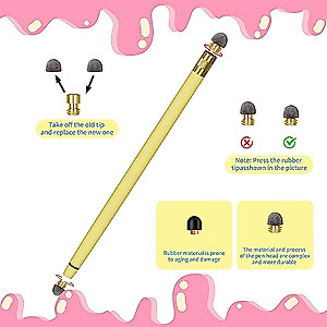 Stylus Pens for Touch Screens - 3PCS Stylus Pen for iPhone/iPad/Tablet Android/Microsoft Surface, Compatible with All Touch Screens (Macaron Pink/Yellow/Green)